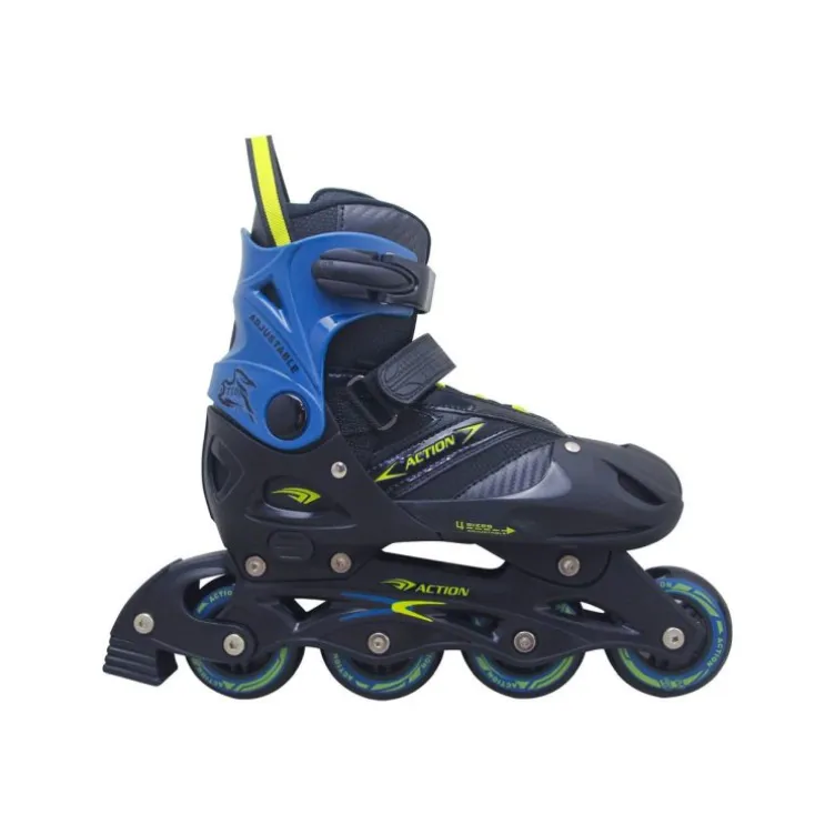 Roler s (33-36) crno plavi pvc abec-5 pu točkići