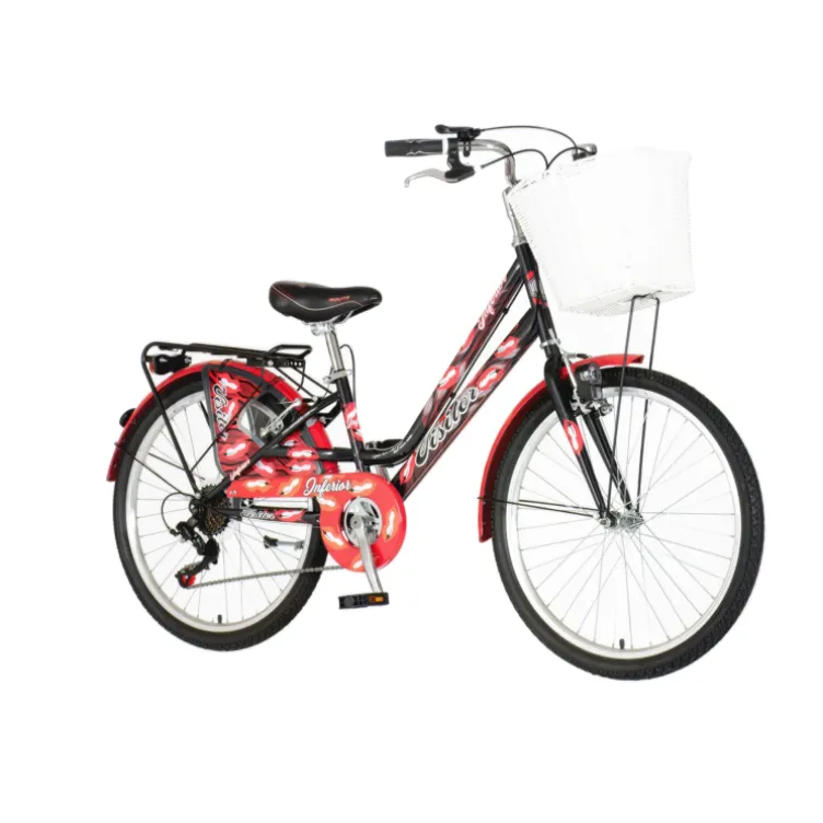 Bicikl visitor fashion inferior 24" crno crveni 6 brzina