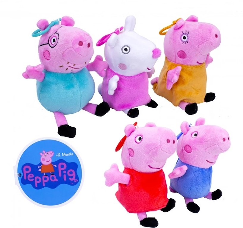PEPPA PRASE PLIS IGRACKA COINPURSE ASS 15CM
