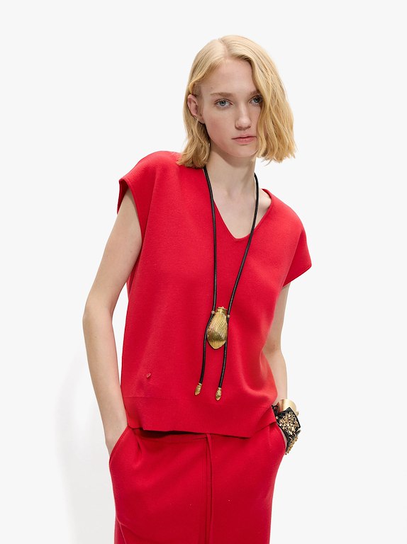 PLAIN KNIT TOP