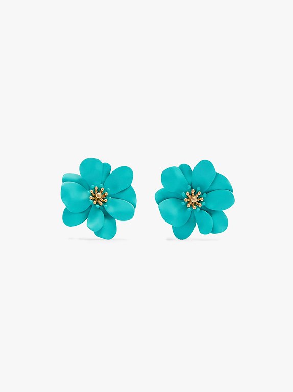 MAXI EARRINGS WITH MATTE FLOWER