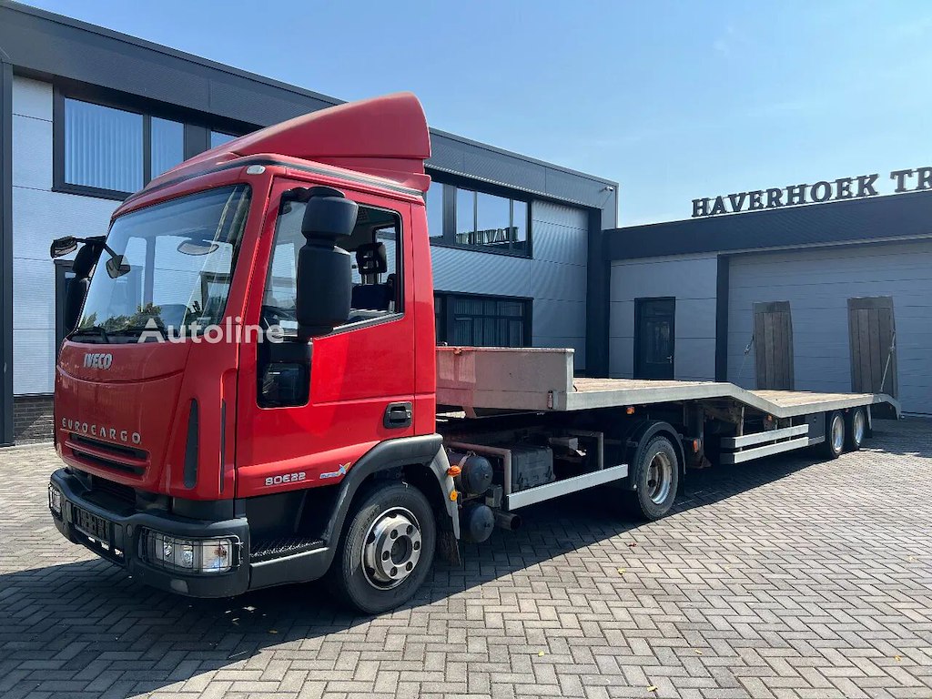 IVECO EuroCargo 80 ML80E22 tractor with Heinemann 2 axle Lowloader *** tegljač + poluprikolica sa niskom platformom