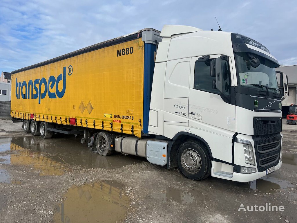 Volvo FH 500 tegljač + poluprikolica sa kliznom ceradom