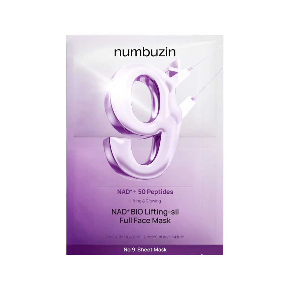 Numbuzin No9 NAD+BIO Lifting-sil Full Face Mask 20ml+28ml