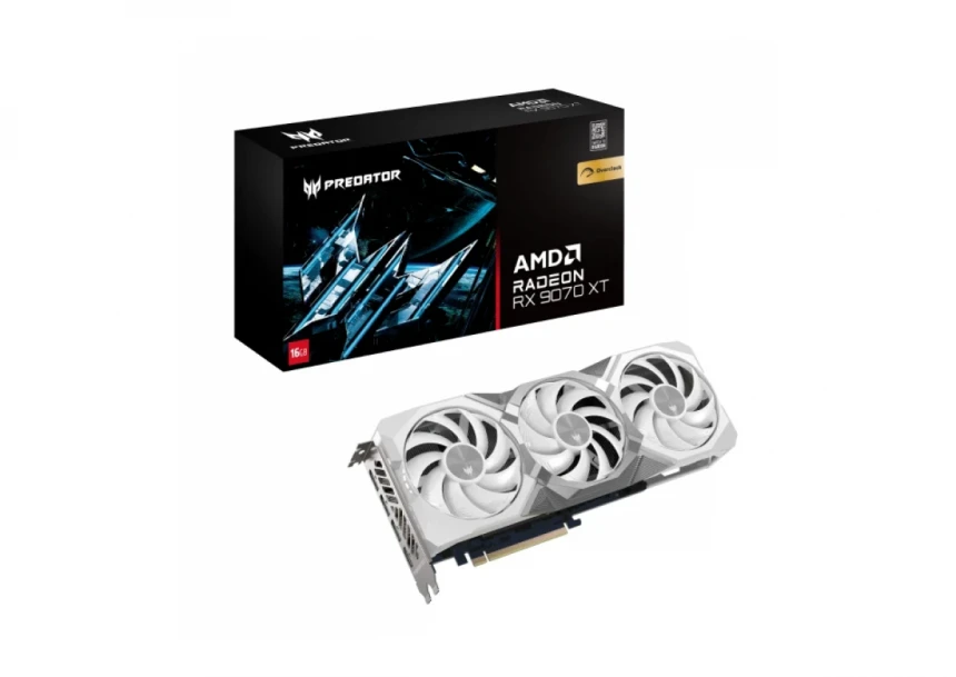 Grafička karta Acer PB RX9070XT 16G White Edition OC - Predator 16GB DDR6 256bit/3xDP/HDMI