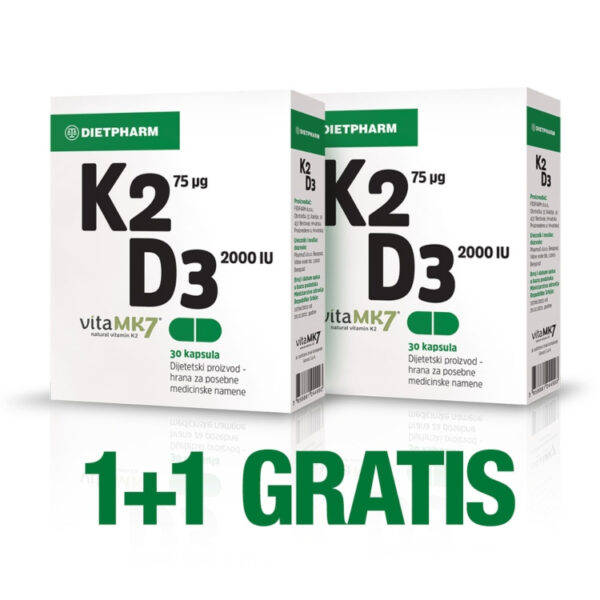 Dietpharm K2D3 30 kapsula 1+1