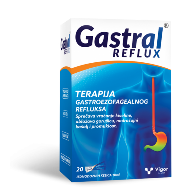 Gastral® Reflux oralna suspenzija, 20 kesica