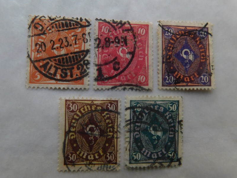 DEUTSCHES REICH 1922 KOMPLET SERIJA