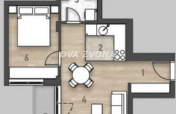 NOV, MODERAN STAN-ROTKVARIJA– 43.38 m², 2.0, PRVI SPRAT