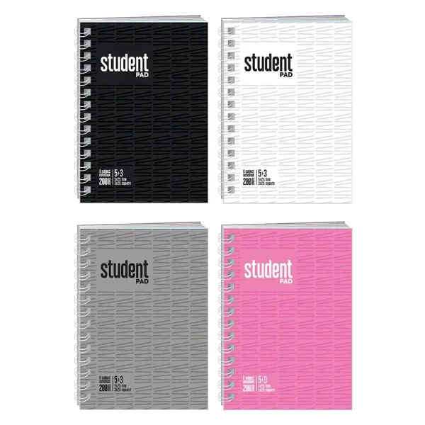 Pad student, sveska sa spiralom 4+2, A4, 150 lista