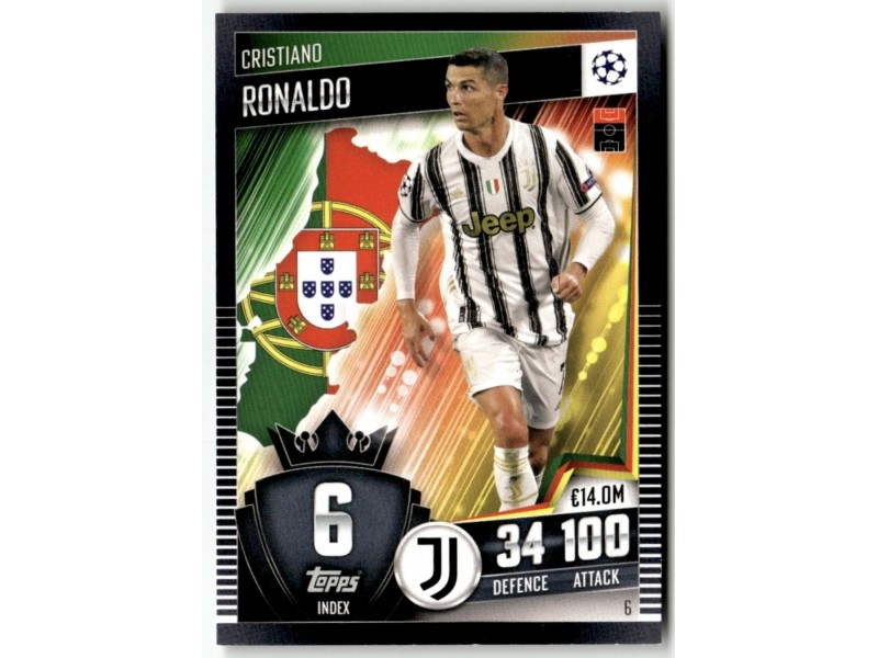 Cristiano RONALDO kartica - Match Attax 101 20-21 Topps