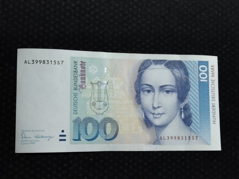 100 maraka 1989 nemačka