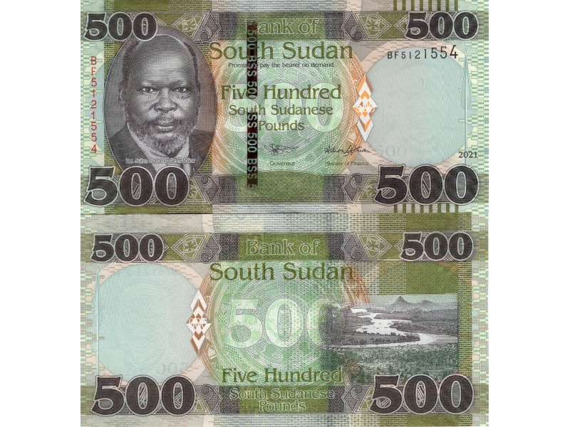 SOUTH SUDAN Južni Sudan 500 Pound 2020 UNC, P-16