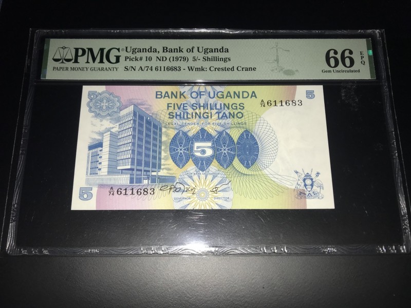 UGANDA 5 SILINGA.1979. UNC.