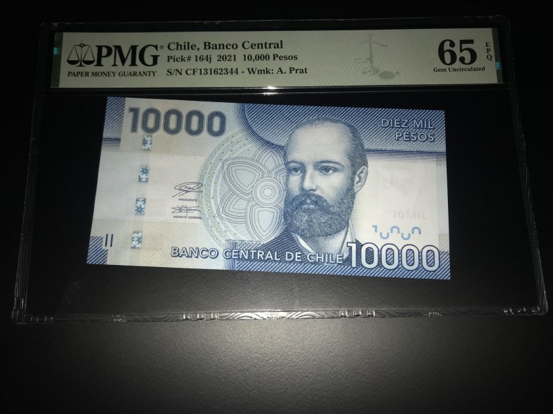 CHILE 10 000 PESOS. UNC.