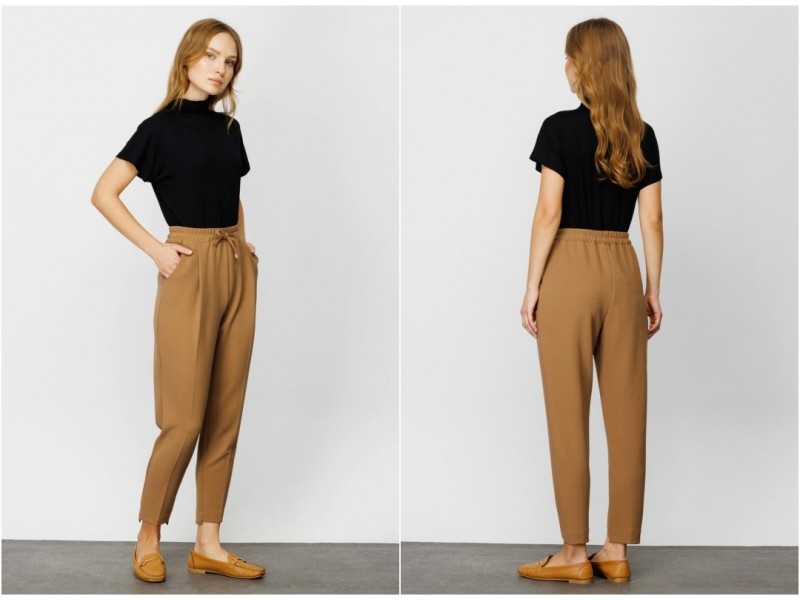 **ZARA**camel pantalone, KAO NOVO - Vel. M