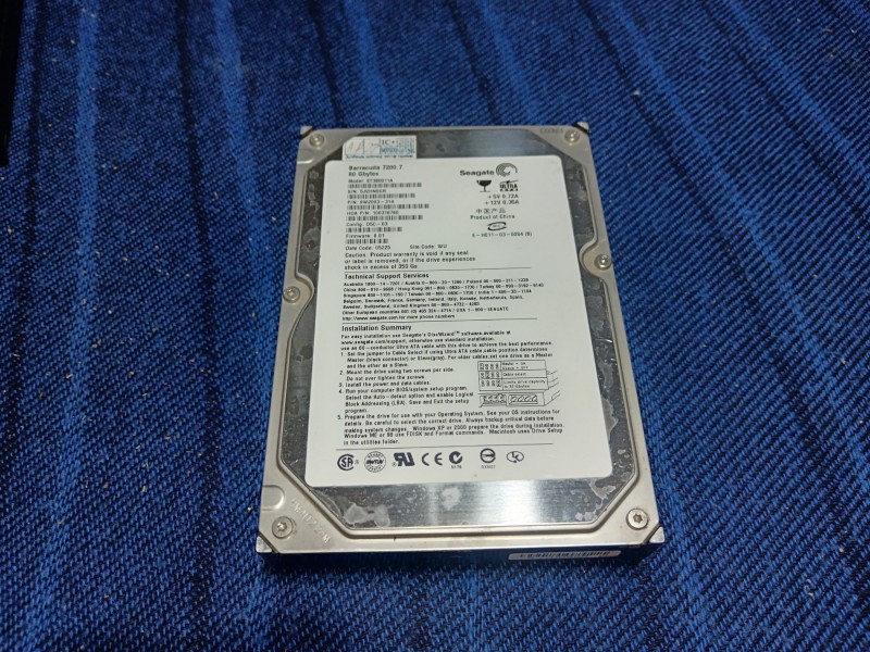 seagate 80 giga ATA 100%