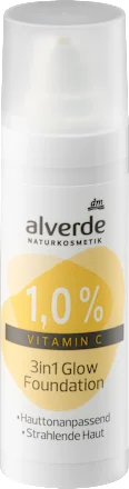 alverde NATURKOSMETIK
Vitamin C Glow tečni puder za lice 3u1, 30 ml