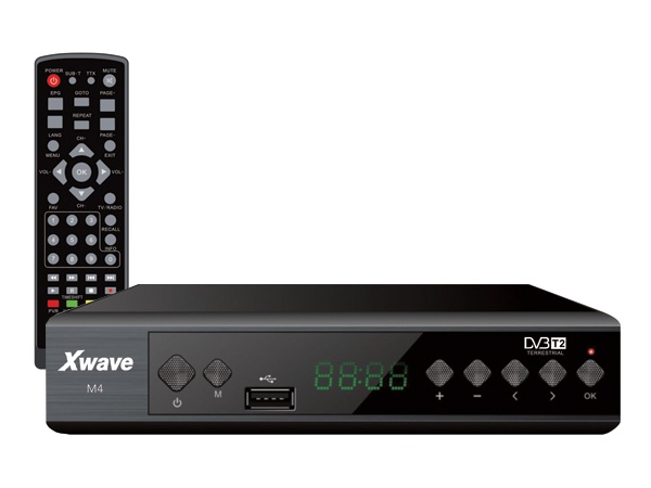 Xwave M4 DVB-T2 Set Top Box,LED,scart,HDMI,USB,media player,metalno kućište