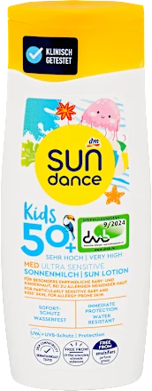 SUNDANCE
Kids MED ULTRA SENSITIV losion za zaštitu posebno osetljive dečije kože od sunca, SPF 50+, 200 ml