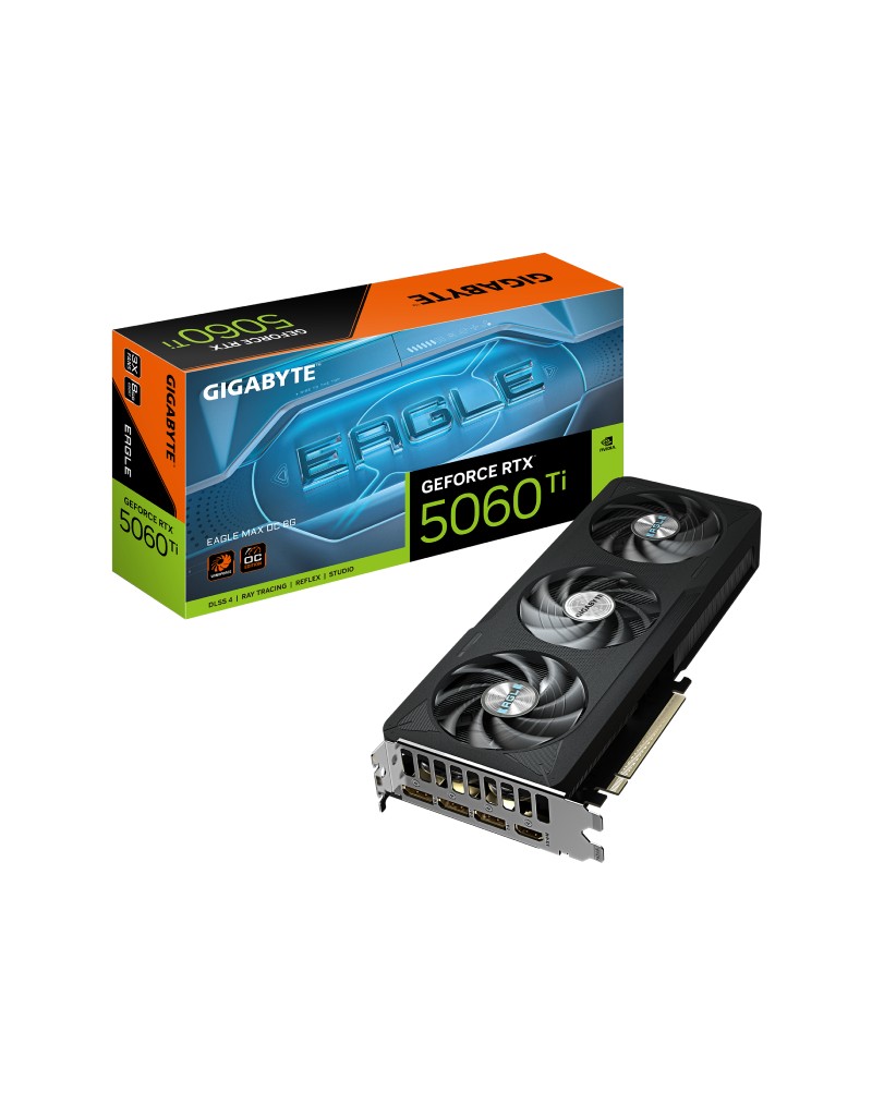 GIGABYTE nVidia GeForce RTX 5060 Ti EAGLE MAX 8GB 128bit GV-N506TEAGLEMAXOC-8GD rev. 1.0 graficka karta