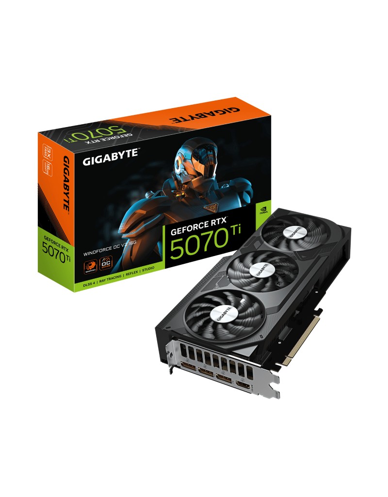 GIGABYTE nVidia GeForce RTX 5070 Ti WINDFORCE OC V2 16GB 256bit GV-N507TWF3OCV2-16GD rev. 1.0 graficka karta