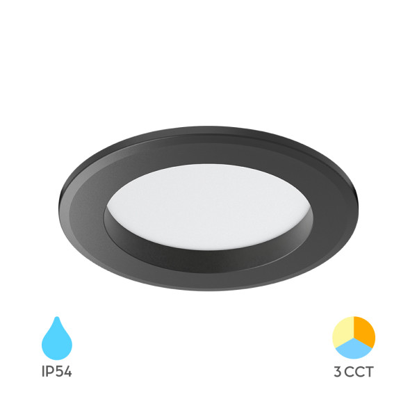 BRY-DOWNLIGHT-D90-9W-BLC-3IN1-IP54-LED SPOTLIGHT