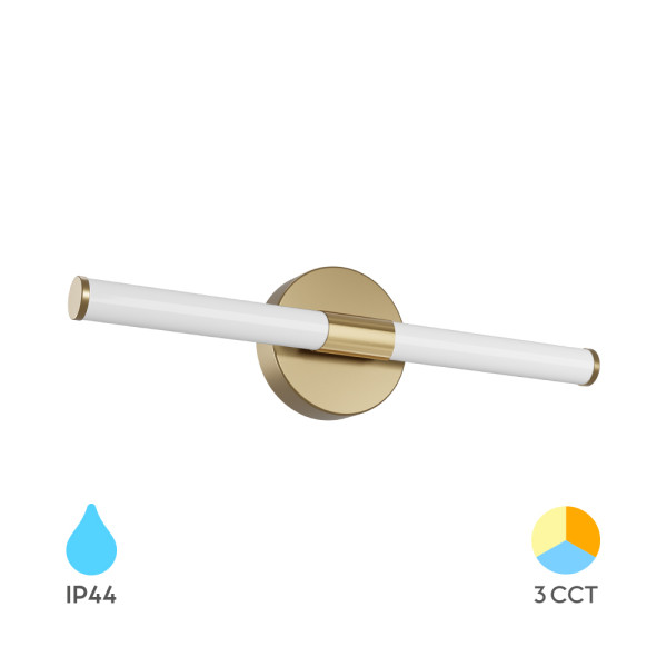 BRY-LILY-D.450-7W-3IN1-GLD-IP44-MIRROR LAMP
