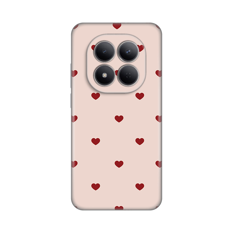 Maska Silikonska Print za Xiaomi Redmi Note 15 Pro 5G Beige Hearts