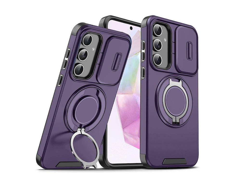 Futrola CamShield Ring stand - Samsung A576 Galaxy A57 5G ljubicasta