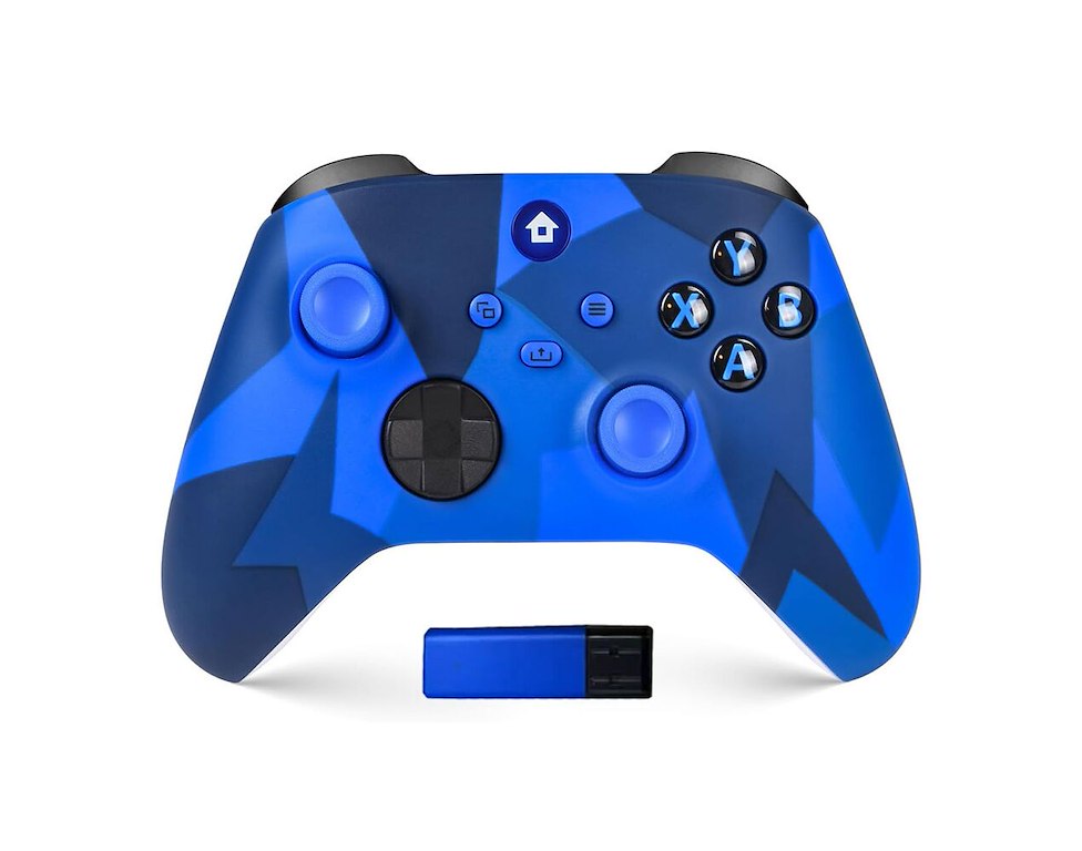 Joypad WIFI kontroler - XBOX One, XBOX X series, PC Windows, PS 3 mermerno plava
