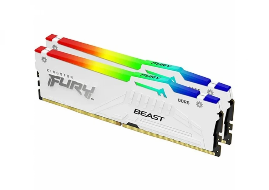 Memorija DDR5 32GB 5200MHz (2x16) Kingston Fury Beast White KF556C36BWEAK2-32