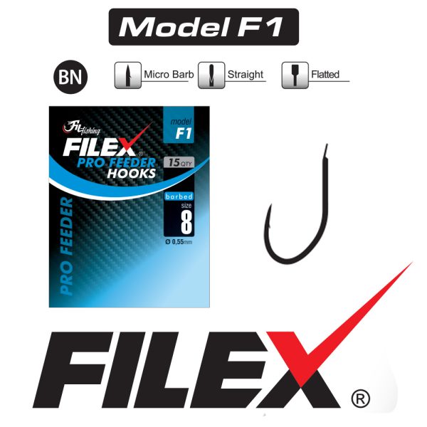 40-9129 FILEX PRO FEEDER HOOKS F1/8 15KOM
