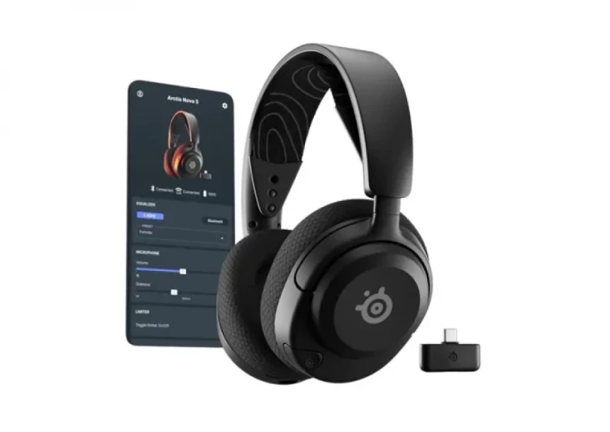 Bežične slušalcie sa mikrofonom SteelSeries Arctis Nova 5 Black