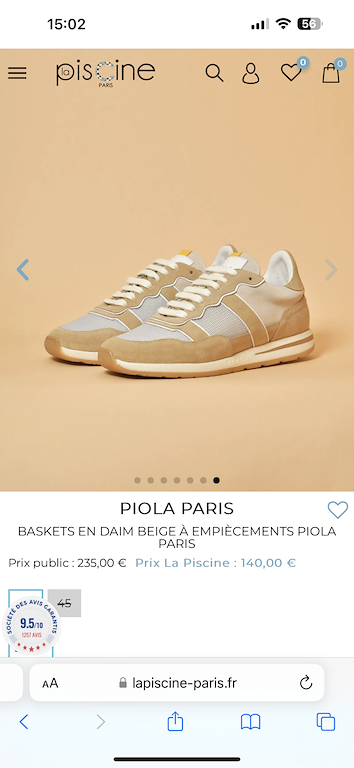 Muske patike Piola Paris 45