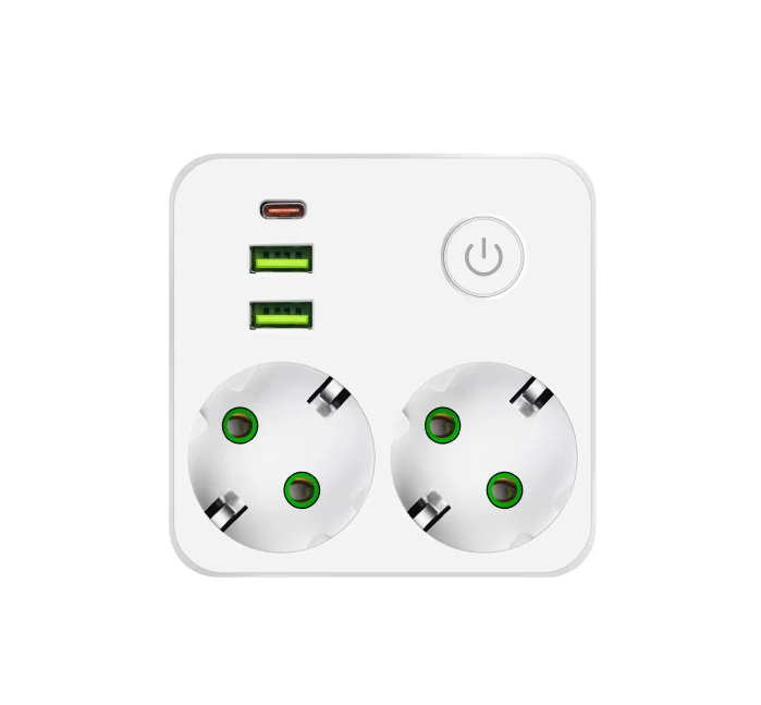 STRUJNI RAZDELNIK 230V (2 X SUKO; 2 X USB-A; USB-C 5V) IP20 3250W BELI NV86U/WH