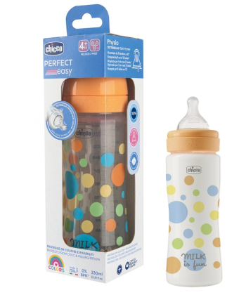 Chicco plastična flašica za dečake 4m+ Perfect Easy 150ml brzi protok