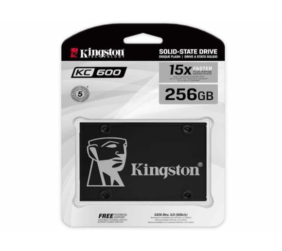 Kingston - SSD KINGSTON KC600 256GB/2.5"/SATA 3/crna
