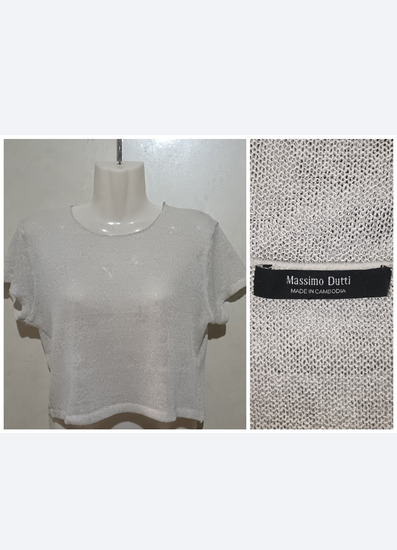 Svetlucavi top MASSIMO DUTTI    S