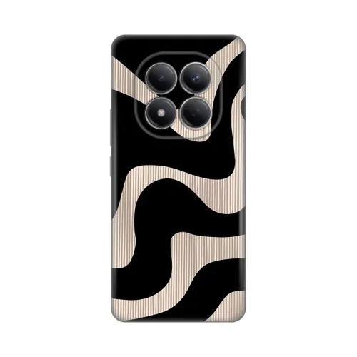 Silikonska futrola - maska print Skin za Xiaomi Redmi Note 15 Pro 4G Black Flow