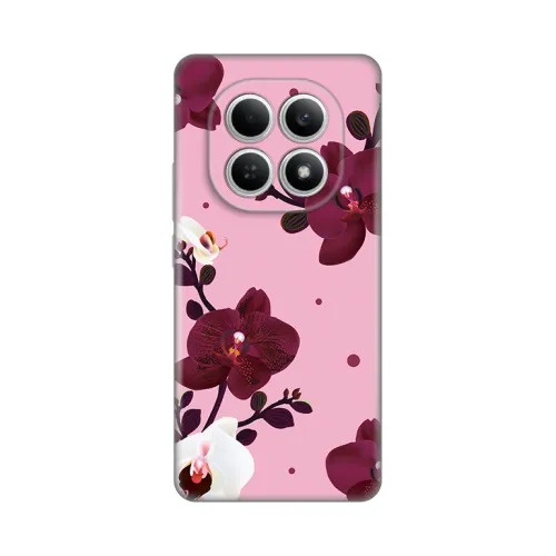 Silikonska futrola - maska print Skin za Xiaomi Redmi Note 15 4G/5G Pink Orchid