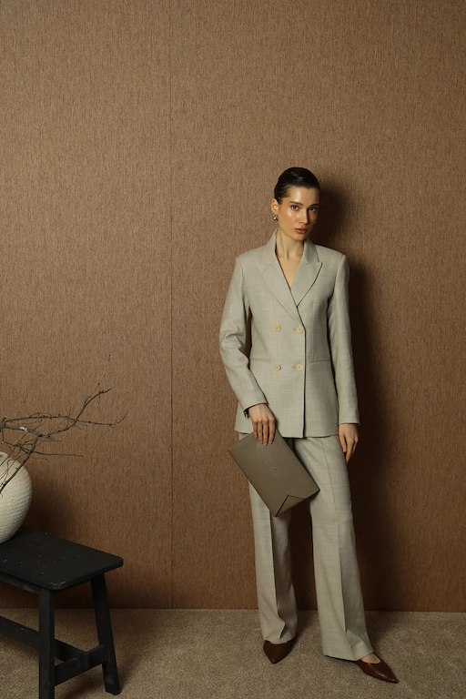 Milano Beige Suit bež žensko odelo