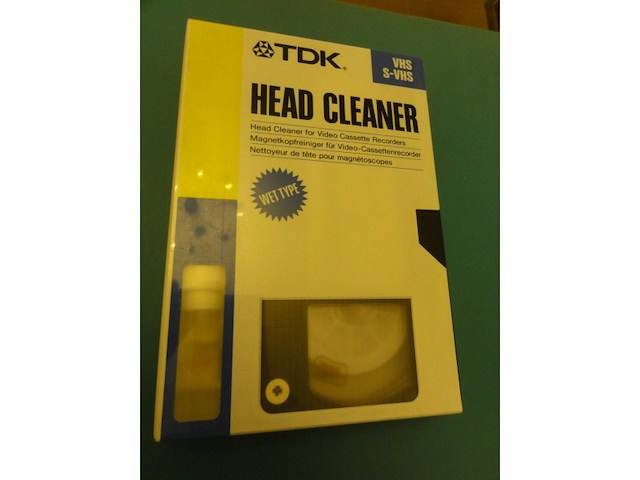 TDK head cleaner kaseta za VHS videorekordere