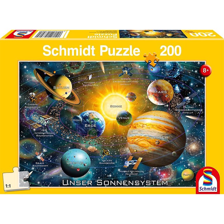 Schmidt puzzle 200pcs Sunčev sistem 56308