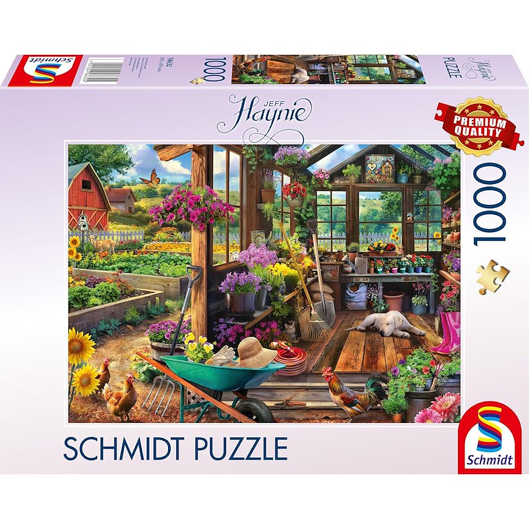 Schmidt puzzle 1000 pcs Jeff Hayne Garden Shed 58632