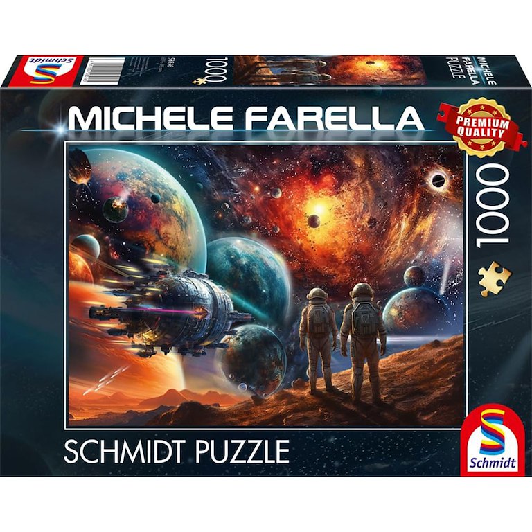 Schmidt puzzle 1000 pcs Michele Farella Cosmic Colour Splendour Journey into Space 58536