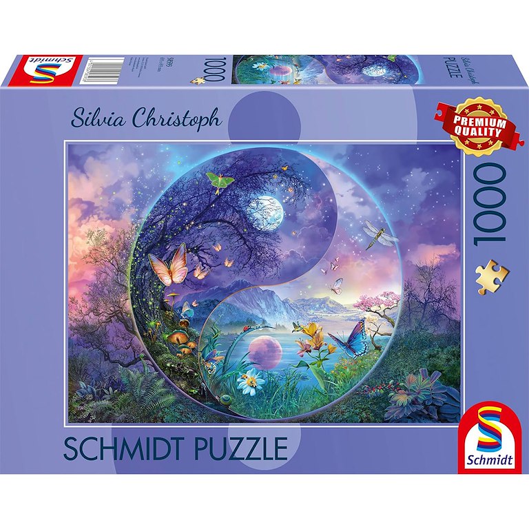 Schmidt puzzle 1000 pcs Silvia Christoph Yin & Yang, Fantastic Insect World 58593