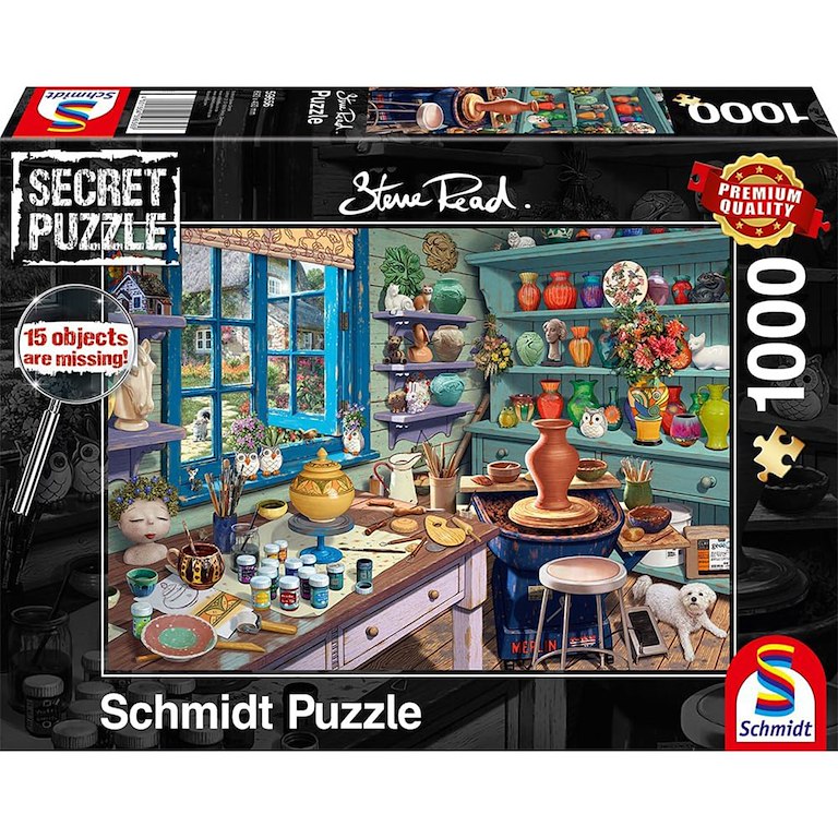 Schmidt puzzle 1000 pcs Steve Read Secret Puzzle Artist Studio 59656