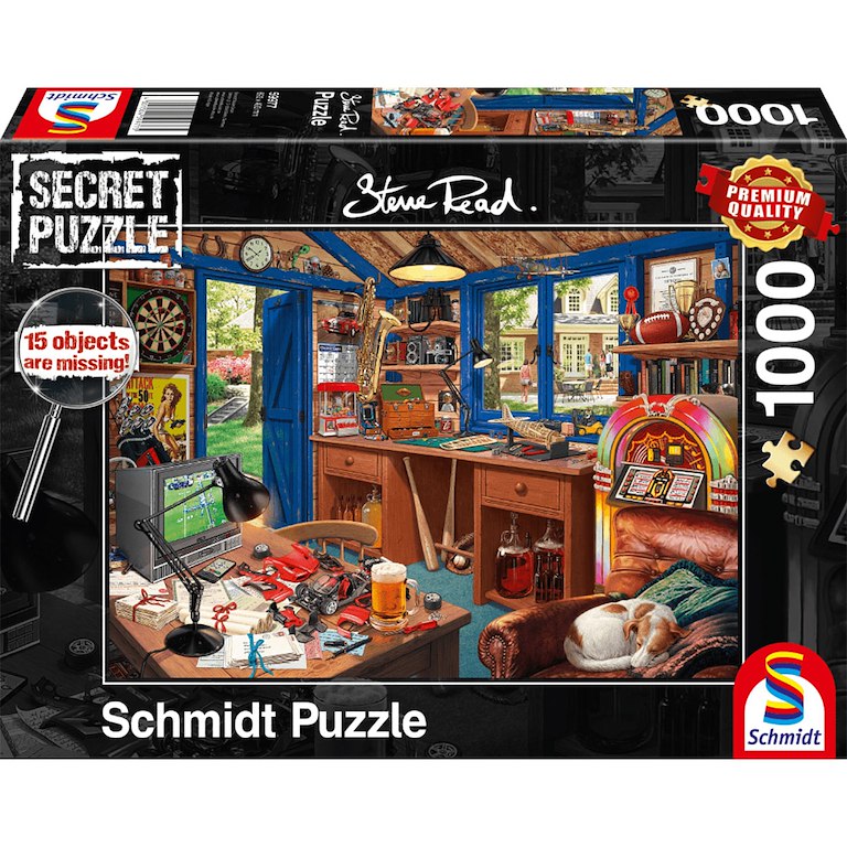 Schmidt puzzle 1000 pcs Steve Read Secret Puzzle Father's Workshop 59977