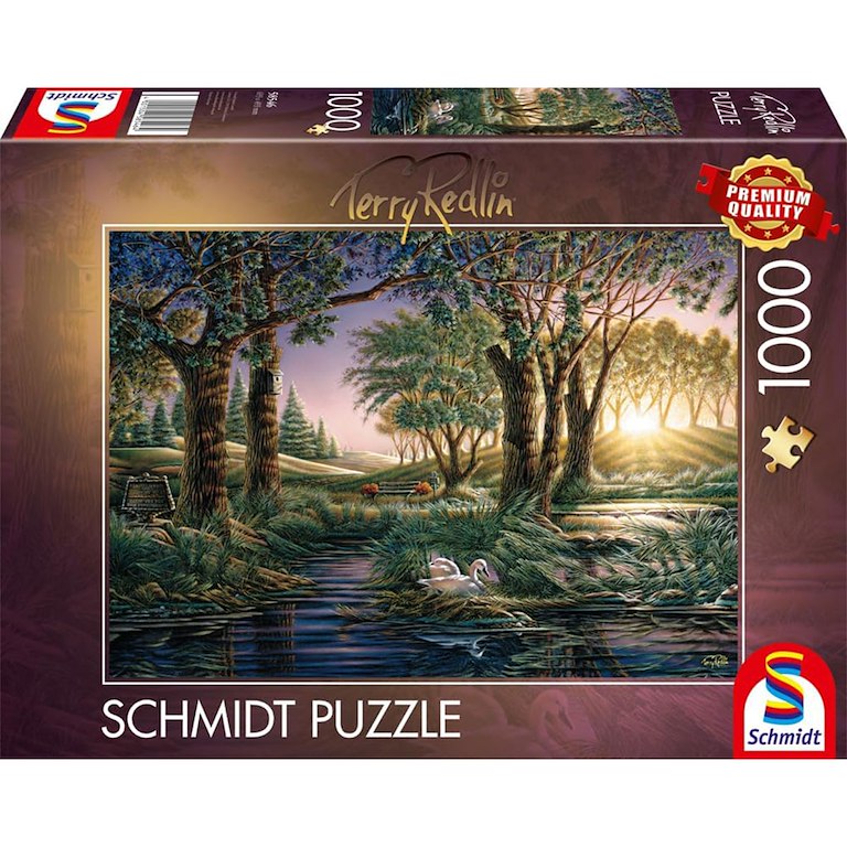 Schmidt puzzle 1000 pcs Terry Redlin Morning Magic by The Pond 58546